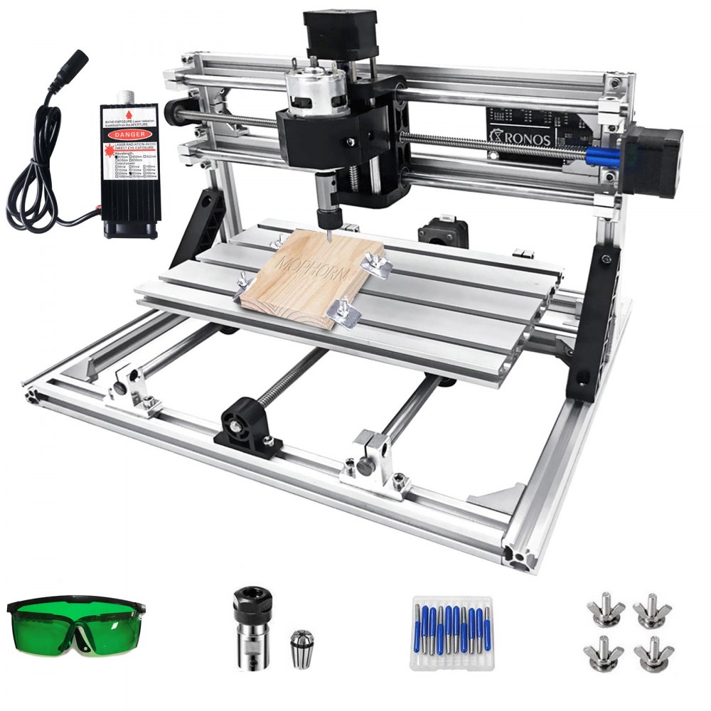VEVOR 3018 DIY Mini CNC Maschine Graviermaschine 500 mW Lasergravur Maschine 500 mW DIY CNC ...