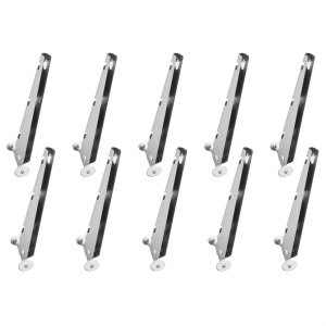 VEVOR Übersteigschutz Zaunerhöhung, 10er-Pack, Stacheldrahtabweiser ...