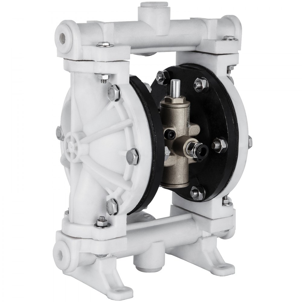 Luft-Doppelmembranpumpe 2.5 GPM 150℉ 1/2 Zoll Einlass und Auslass ...