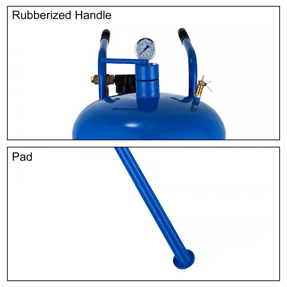 VEVOR Sableuse Pneumatiques en Acier, Machine de Sablage Bleue avec ...