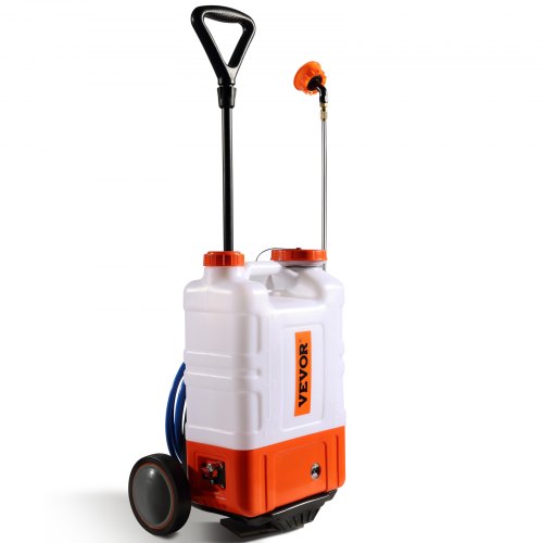 VEVOR Pulvérisateur à dos alimenté par batterie avec roue réservoir 15L ...