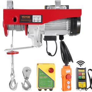 VEVOR Palan Électrique Charge Double Câble 1000 kg Commande Filaire ...
