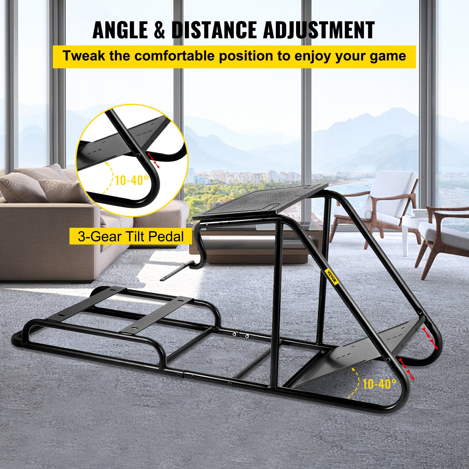 VEVOR Support Volant PS4 Playseat Simulateur de Course Jeu de Cockpit ...