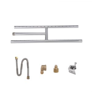 VEVOR Brûleur de foyer en forme de H, 152,4 x 457,2 mm, 90 000 BTU ...