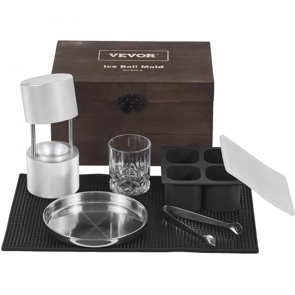 VEVOR Kit Pressa per Ghiaccio a Sfera in Alluminio Diametro 61mm ...