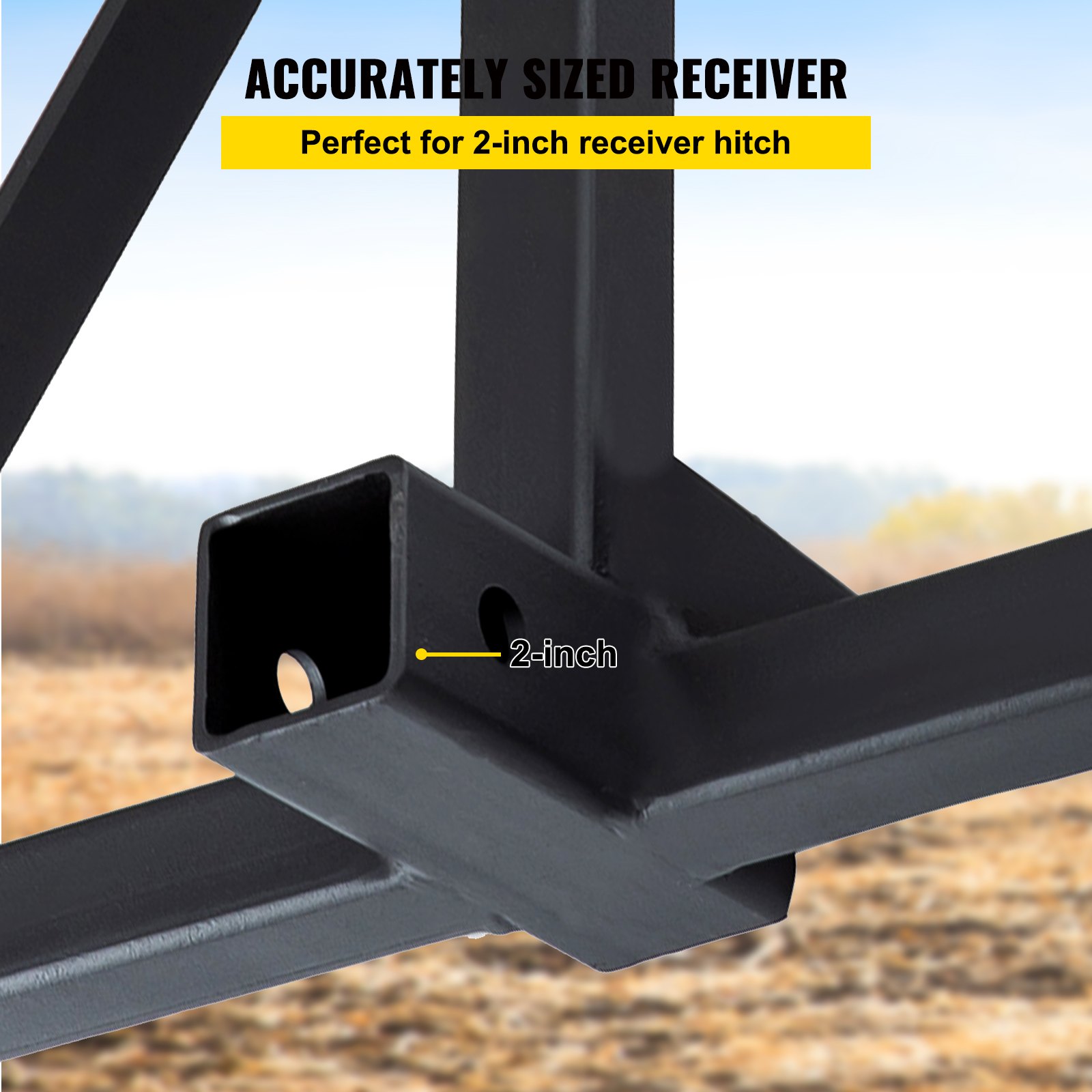 Enganche de remolque universal VEVOR de 3 puntos y 2 pulgadas, enganche ...