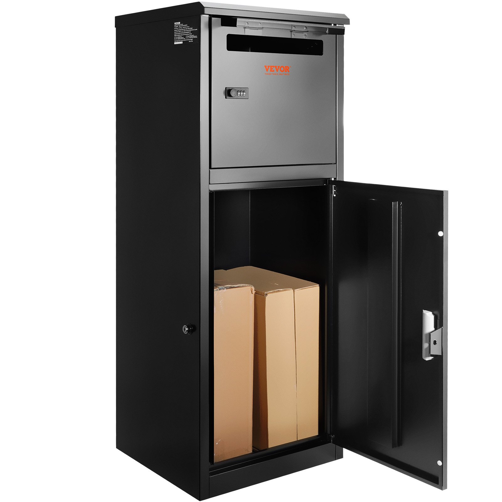 VEVOR pakketbrievenbus 41,2x40,1x110,5 cm pakketbus stalen palletbox ...