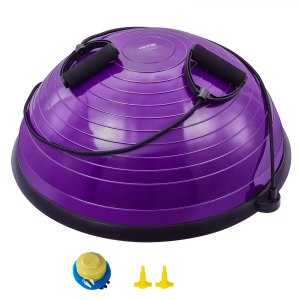 VEVOR oefenbal fitnessbal sportbal yogabal 66cm half paars balans ...