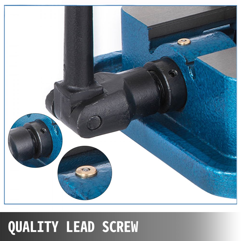 3" Milling Machine Lockdown Vise Swivel Base Swivel Base Acme screws ...
