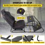 VEVOR Racing Simulator Sim Race Cockpit Driving Seat Gaming Chair voor ...