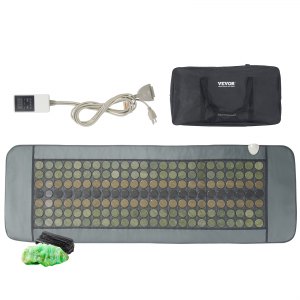 VEVOR verwarmingsriem, warmteriem, rugwarmer, PU-leer, 96 jade en 72 ...