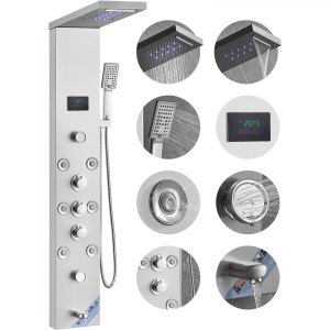 System paneli prysznicowych VEVOR, 6 trybów prysznica, panel ...