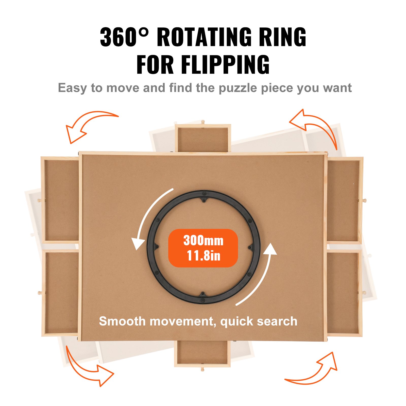 Stolik do puzzli VEVOR Tablica do puzzli 1000 elementów, sztaluga do ...