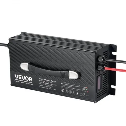 VEVOR 12V 60A Lithium Battery Charger 14.6V AC-DC LiFePO4 Smart Charger ...