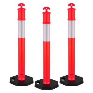 VEVOR Flexible Delineator Posts — 48" Traffic Safety Set