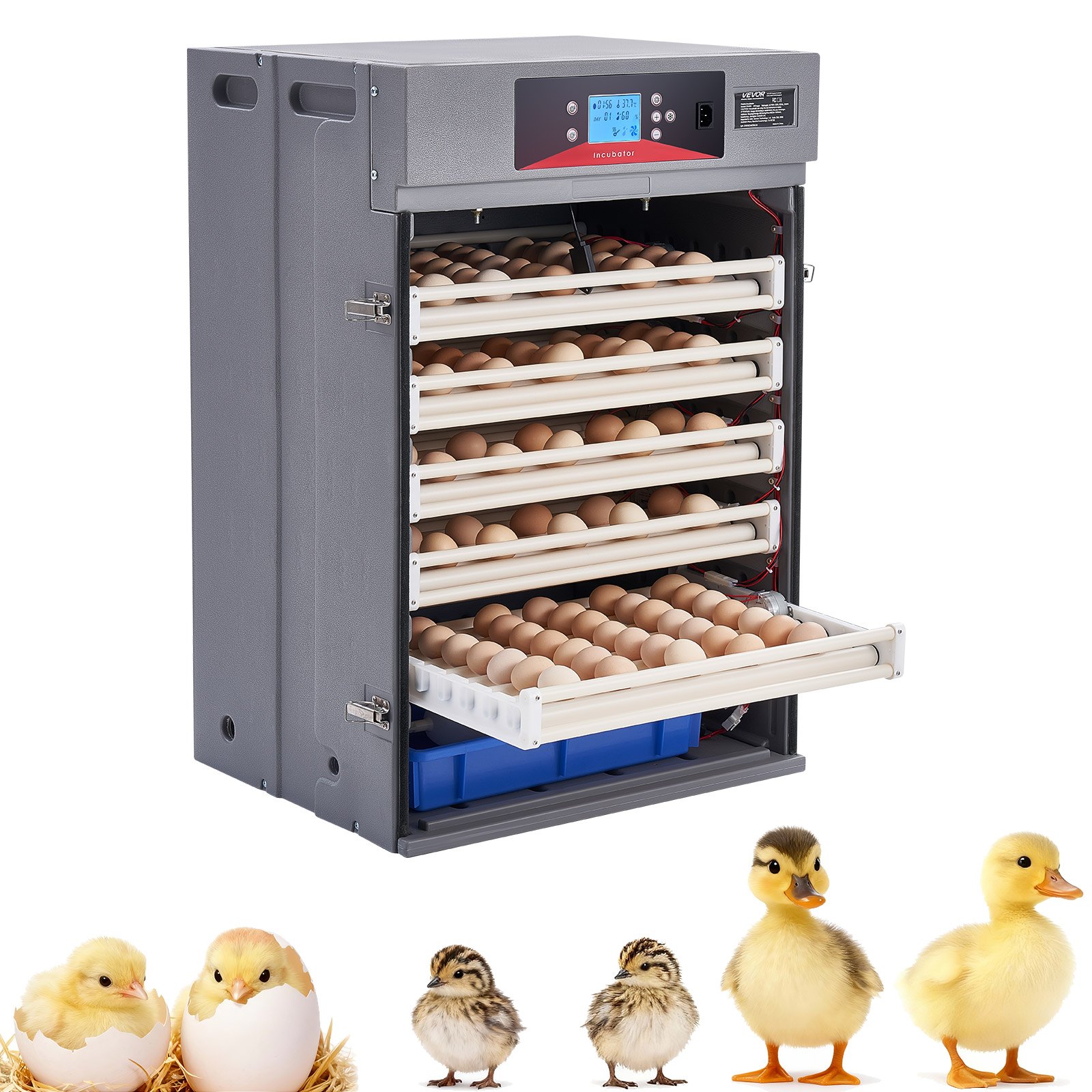 VEVOR 400 Egg Incubator, Poultry Incubator Cabinet with Automatic Eggs ...