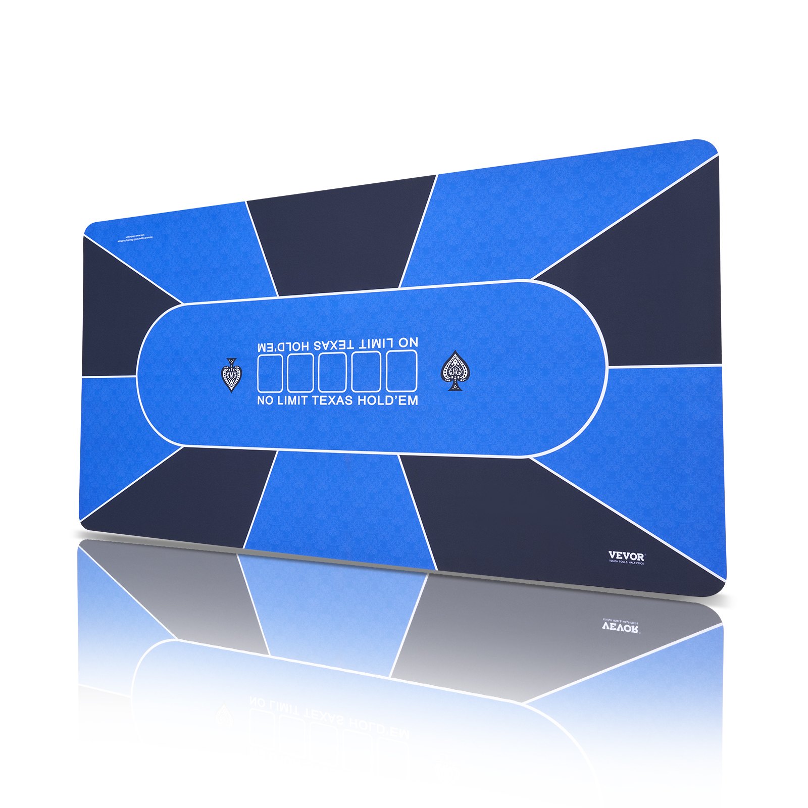 VEVOR Poker Table Top 70 x 35 Inch Poker Mat 6-8 Players Foldable with ...