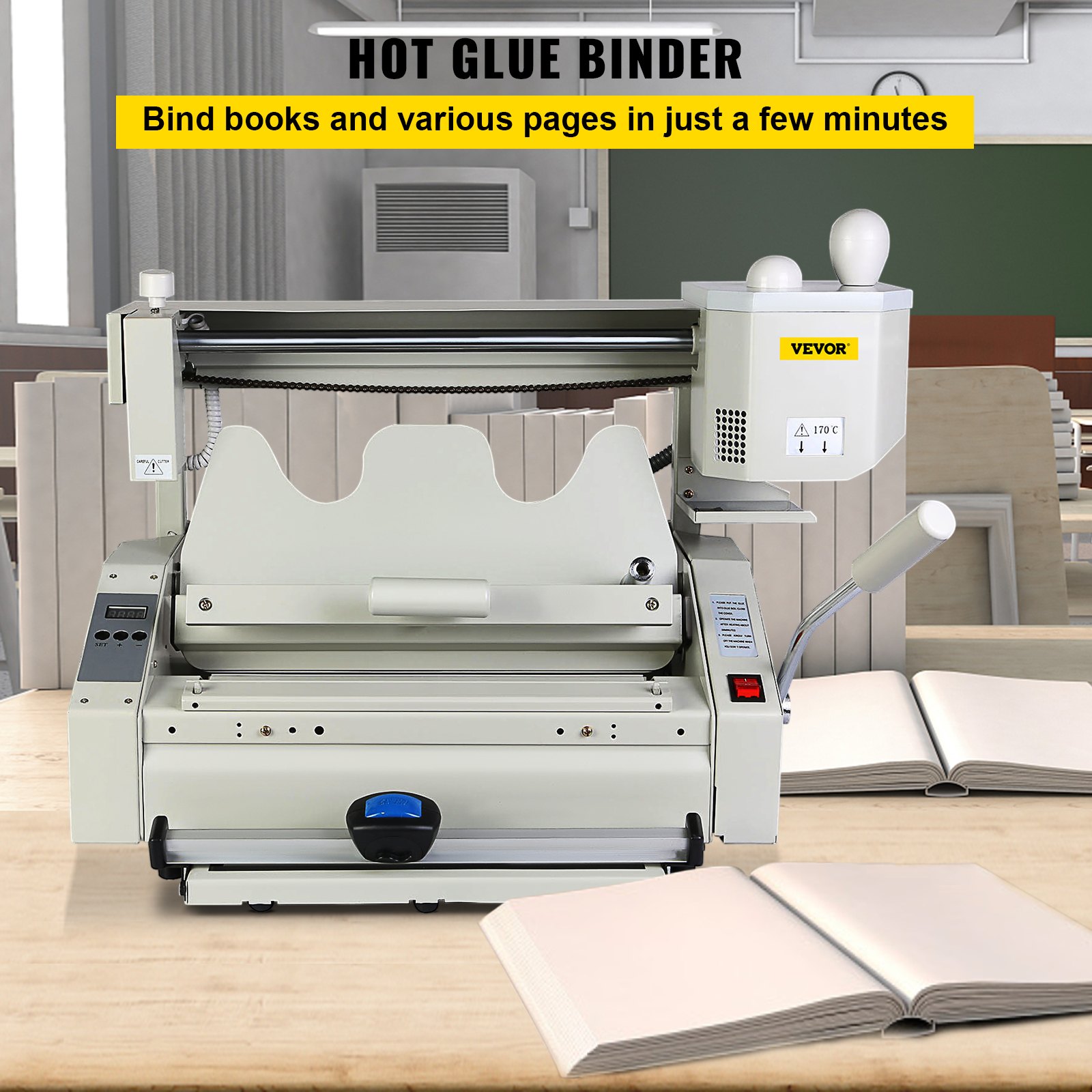 Thermal Glue Binding Machine INTBUYING Manual - A4 Size With Double ...