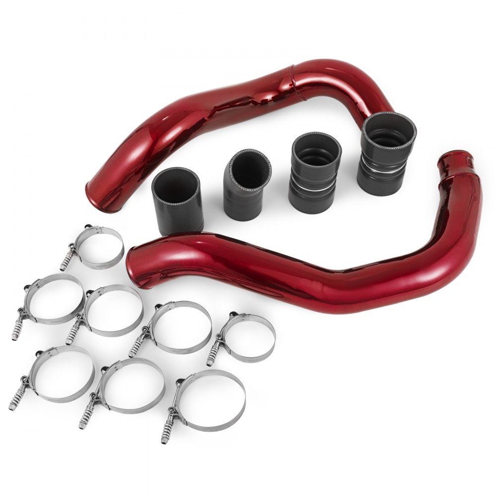 Red Turbo Intercooler Pipe Boot Kit CAC Tubes for 03-07 Ford 6.0L ...