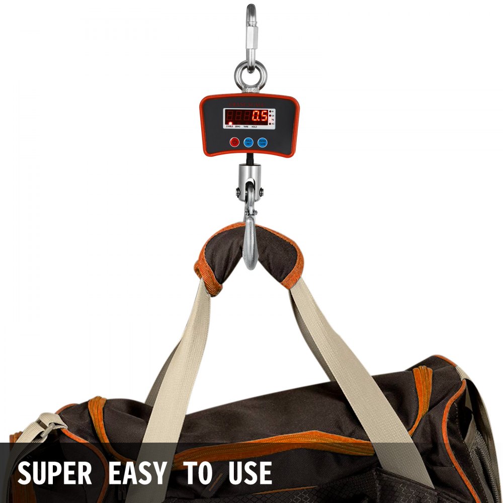 VEVOR VEVOR 1000KG 2200LBS 1T High Precision Crane Scale Aluminum ...