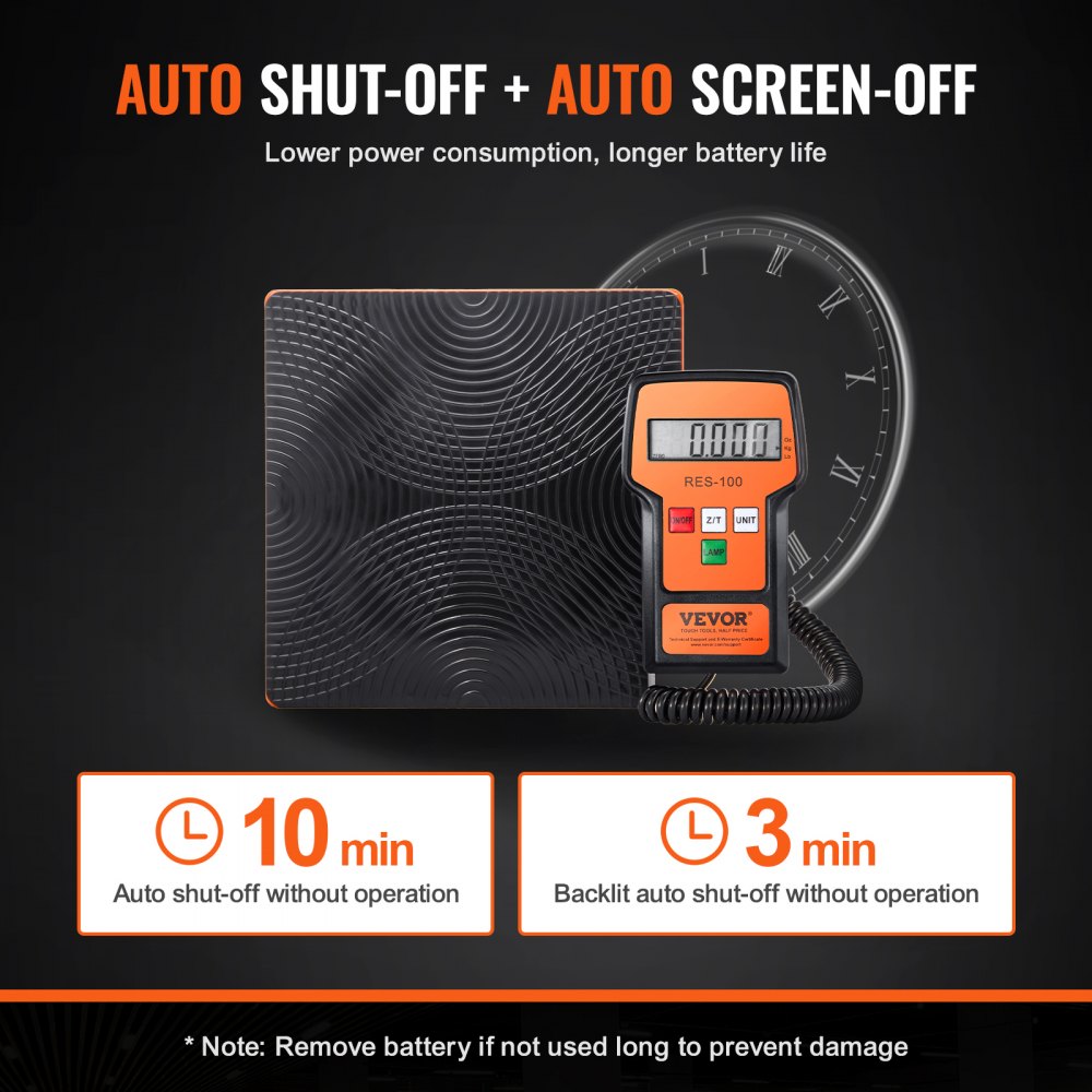 VEVOR Refrigerant Scale 110 LBS HAVC Charging Recovery Freon Scale ...