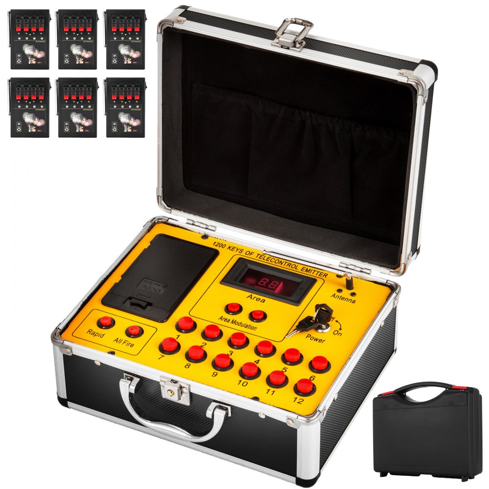 VEVOR 24 Cues 500 Meters Fireworks Firing System 1200 Wireless Control ...