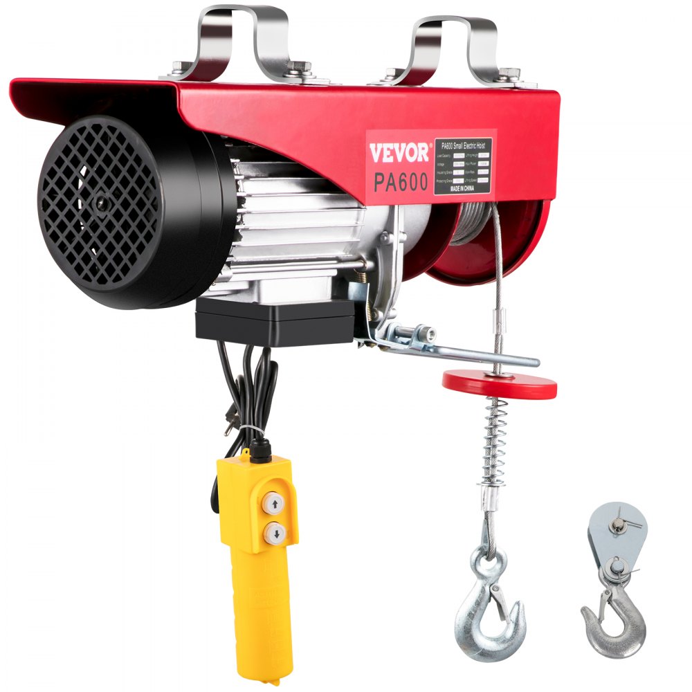 600kg Electric Hoist Scaffold Winch Lifting Crane Scaffolding Garage ...