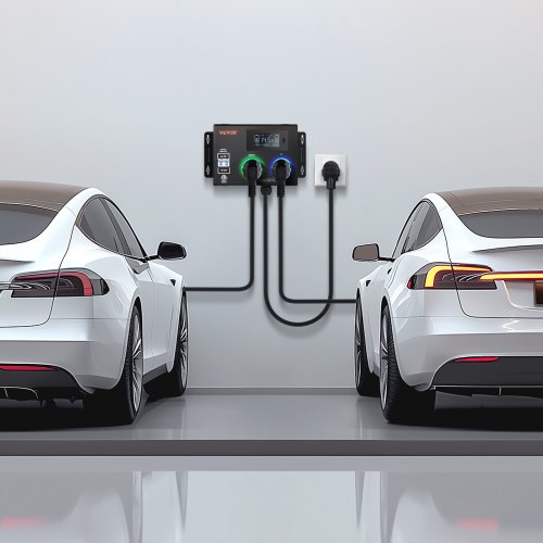 NEMA Splitter for Dryer and EV NEMA 14-30P 2x 14-30R 3.4'' LCD Screen ...