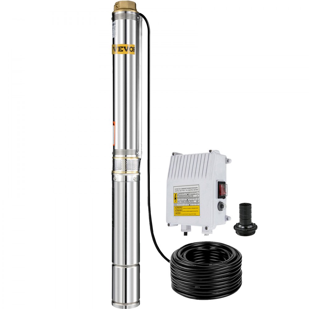 Water Pump 220v 1500w 102mm Submersible Bore 2hp Deep Well 220v 423ft ...