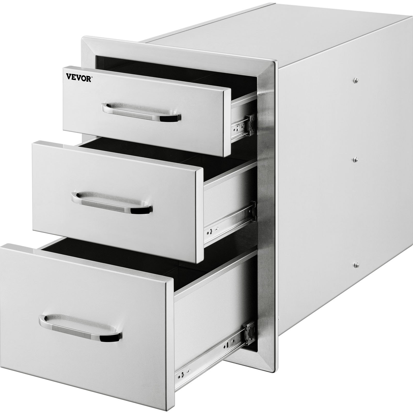 VEVOR Outdoor Kitchen Drawers 14" W x 20.3" H x 23" D, Flush Mount ...