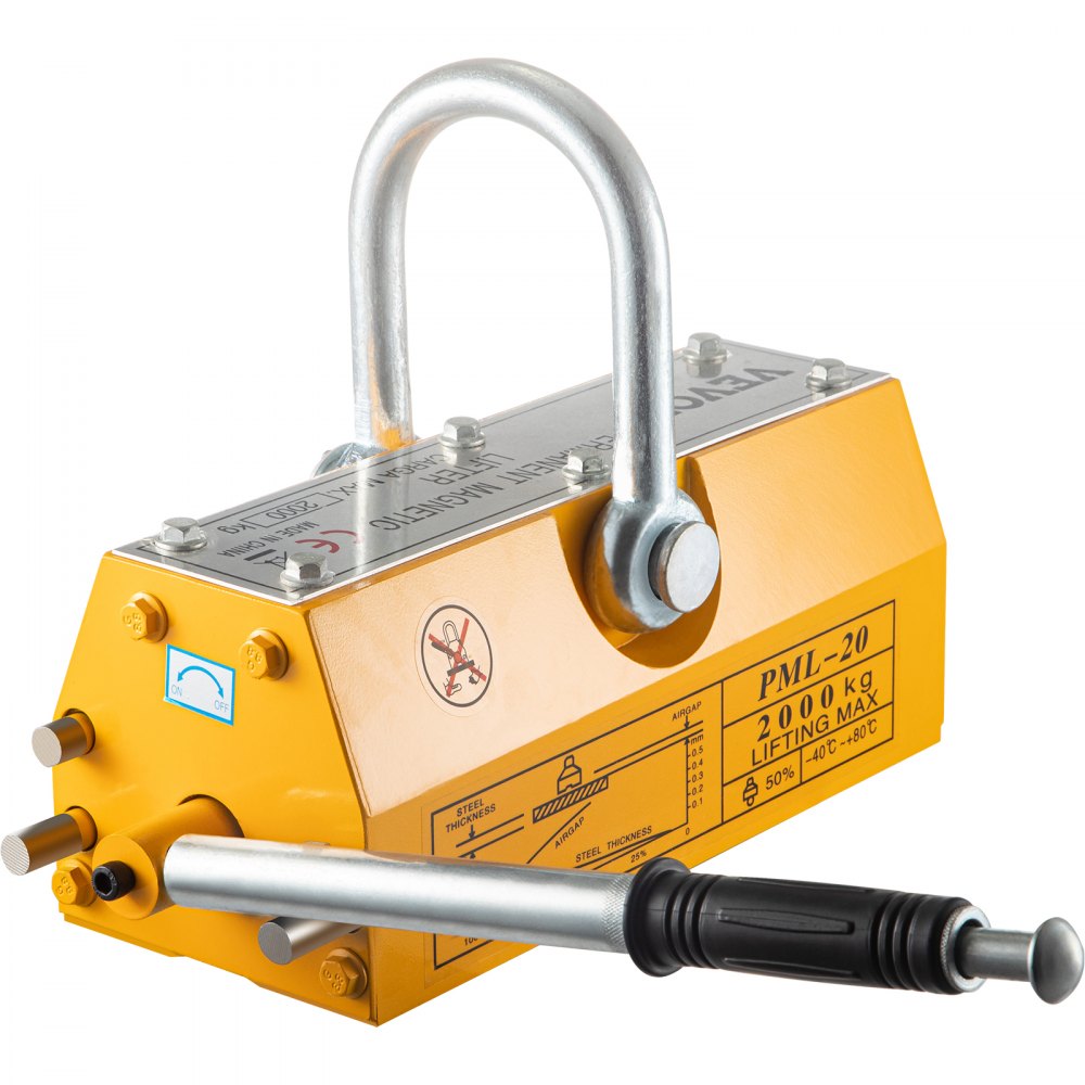 VEVOR Lifting Magnet with Release,4400 Lbs Pulling Force - Steel ...
