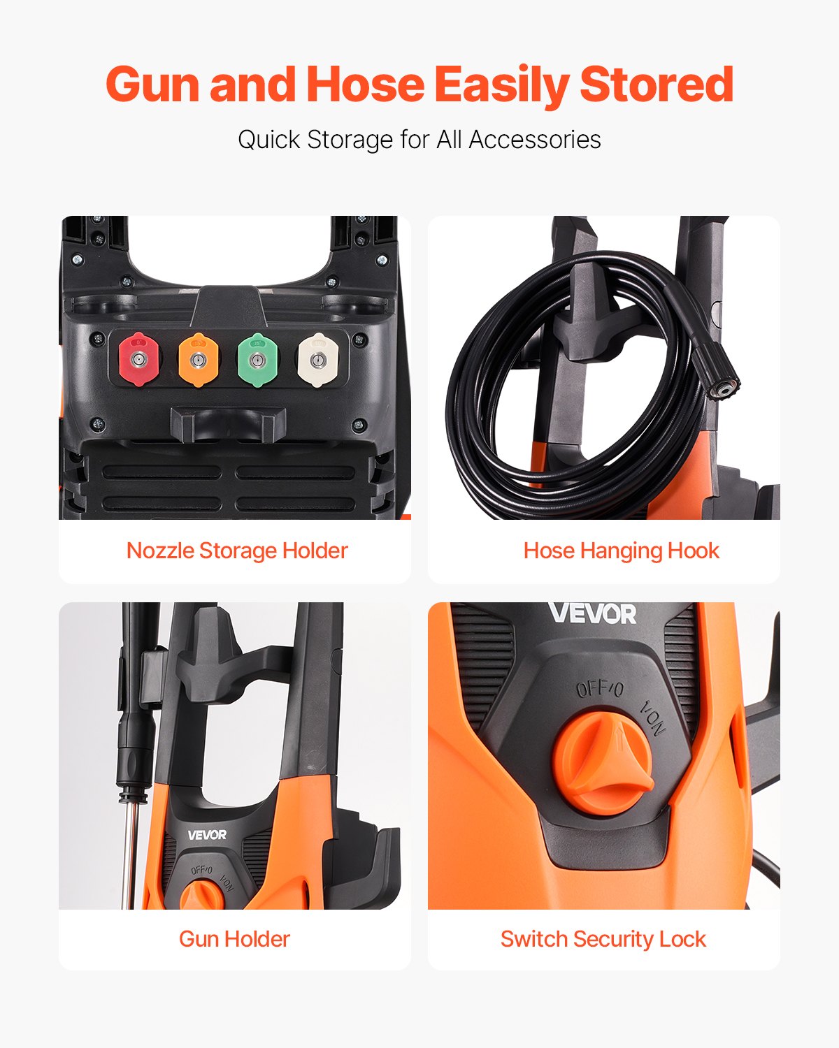 VEVOR Power Washer 4200 PSI – 2.8 GPM, 1700W Motor Cleaner