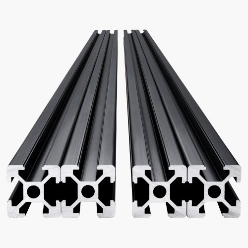 4PCS 47.2 in (1200mm) T Slot 2020 Aluminum Extrusion Anodized Linear ...