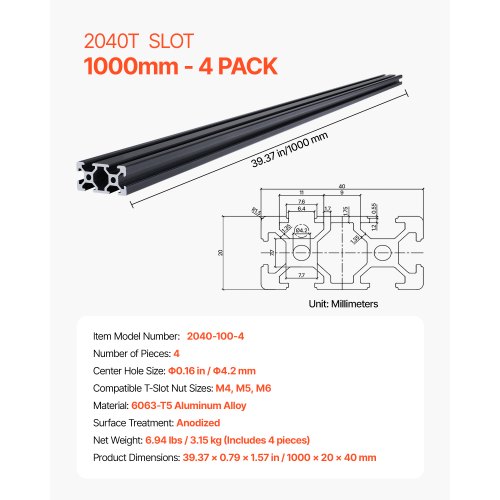 Shop the Best Selection of Aluminum Extrusion Linear Rail | VEVOR US