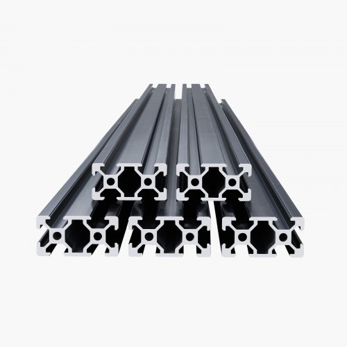 5PCS 59 in (1500 mm) T Slot 2040 Aluminum Extrusion Anodized Linear ...