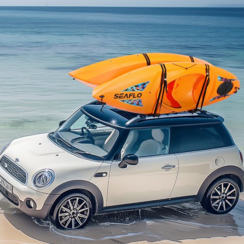 VEVOR Kayak Roof Rack 1 Pair J-Bar, Soft Roof Rack, Top Mount Tie Down ...