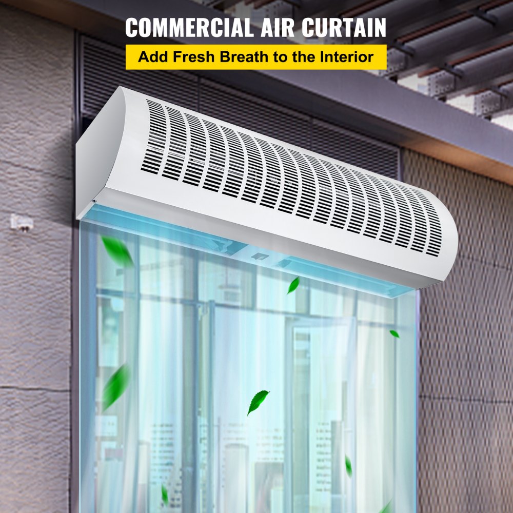 VEVOR Air Curtain 35-Inch Commercial Air Curtain 2 Speeds Door Air ...