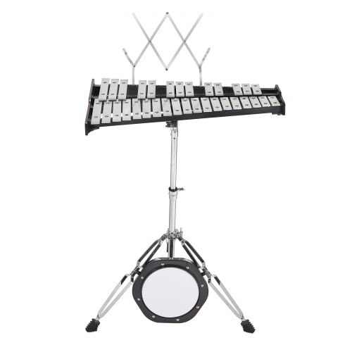 VEVOR 32 Note Glockenspiel Xylophone Bell Kit, Professional Percussion ...