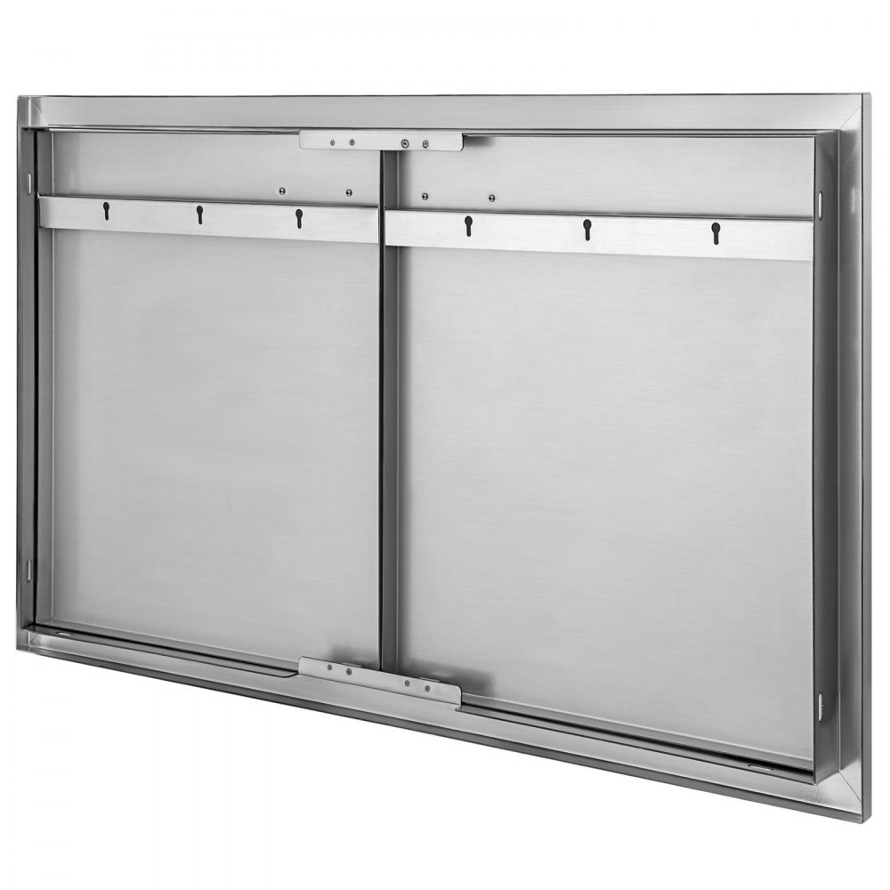 VEVOR BBQ Access Door 33W x 22H Inch, Double BBQ Door Stainless Steel ...