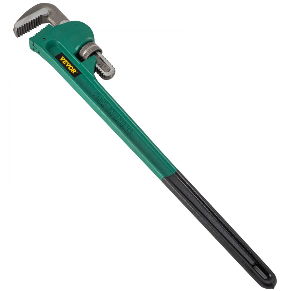 VEVOR 36-Inch Cast Steel Straight Pipe Wrench Ideal for 2” to 3-1/2 ...