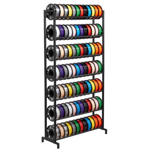 VEVOR 3D Printer Filament Storage Rack 7 Tier Filament Spool Holders ...