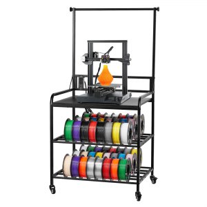 VEVOR 3D Printer Filament Storage Rack 3-Tier 3D Printer Stand with ...