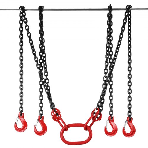 VEVOR 10FT Chain Sling 5/16 Inch X 10 FT Engine Lift Chain G80 Alloy ...