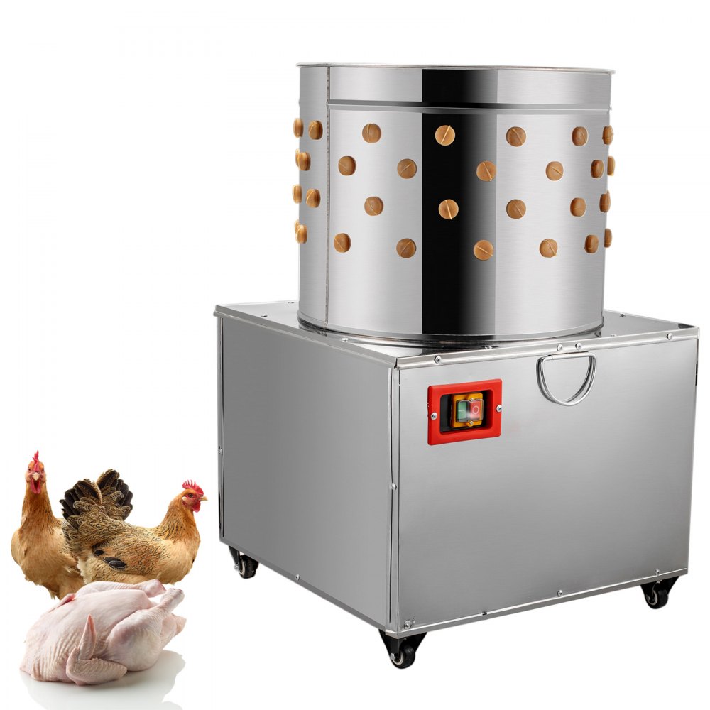 VEVOR Stainless Steel Chicken Plucker 20Inch Barrel Diameter De-Feather ...