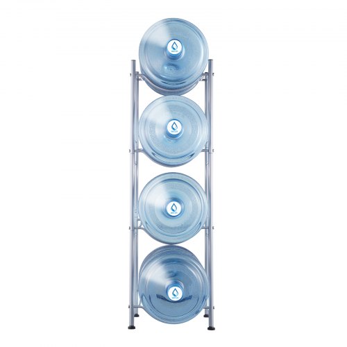 VEVOR 4 Tiers Water Jug Holder Single Row Water Bottle Rack for 4 ...