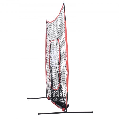 VEVOR 7x7 ft Baseball Softball Practice Net, Portable Baseball Training ...