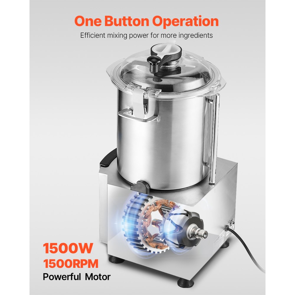 VEVOR Food Processor & Vegetable Chopper, 19 Quart Food-Grade Stainless ...