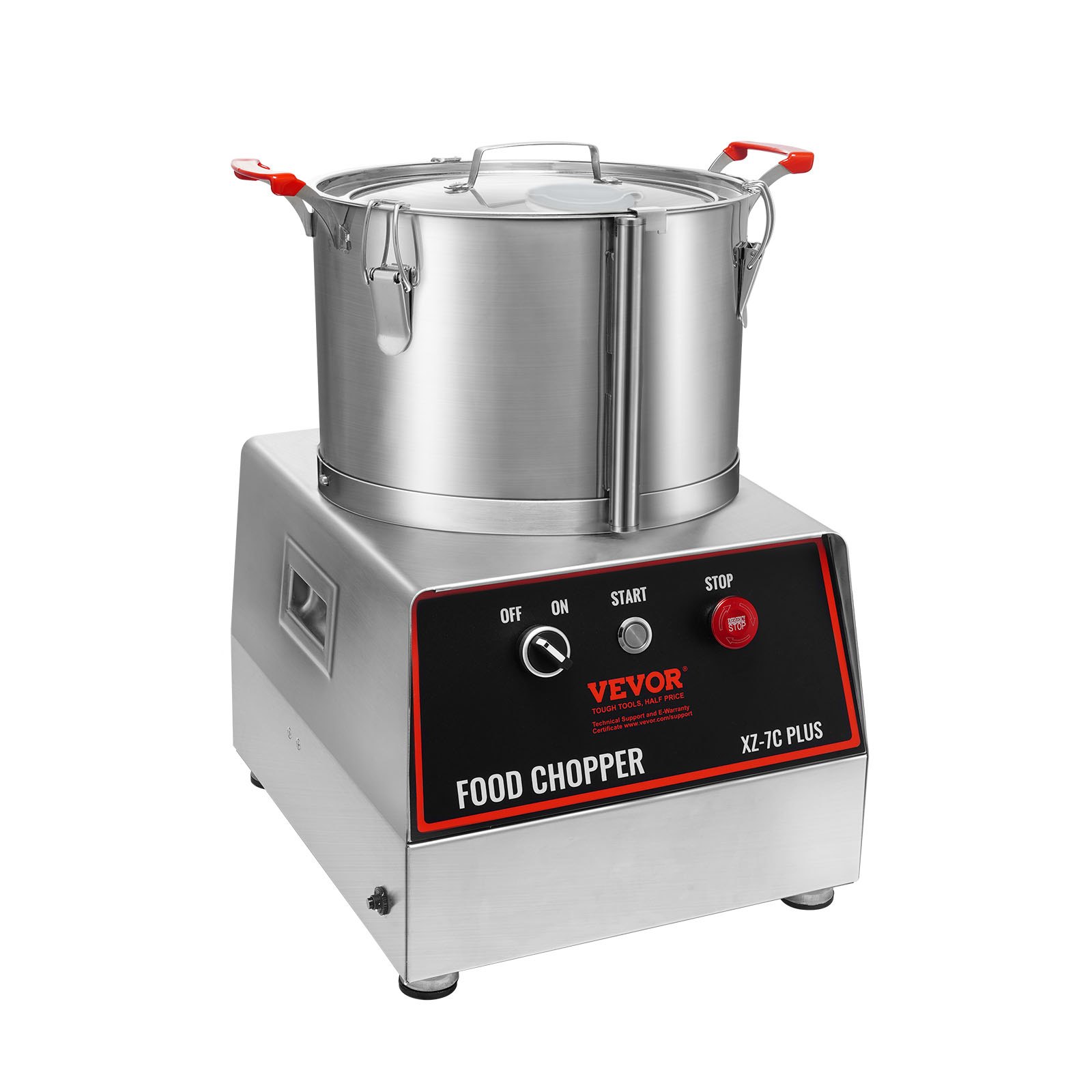 VEVOR Food Processor & Vegetable Chopper, 7 Quart Bowl, 750W Food-Grade ...