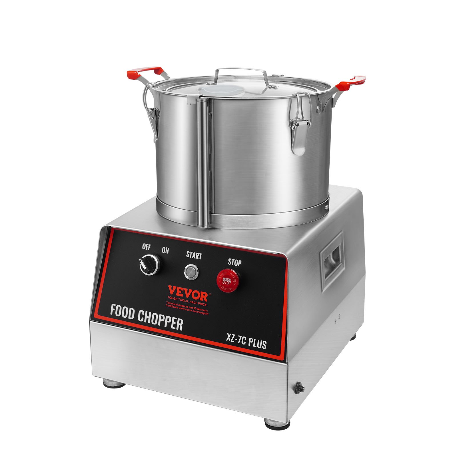VEVOR Food Processor & Vegetable Chopper, 7 Quart Bowl, 750W Food-Grade ...
