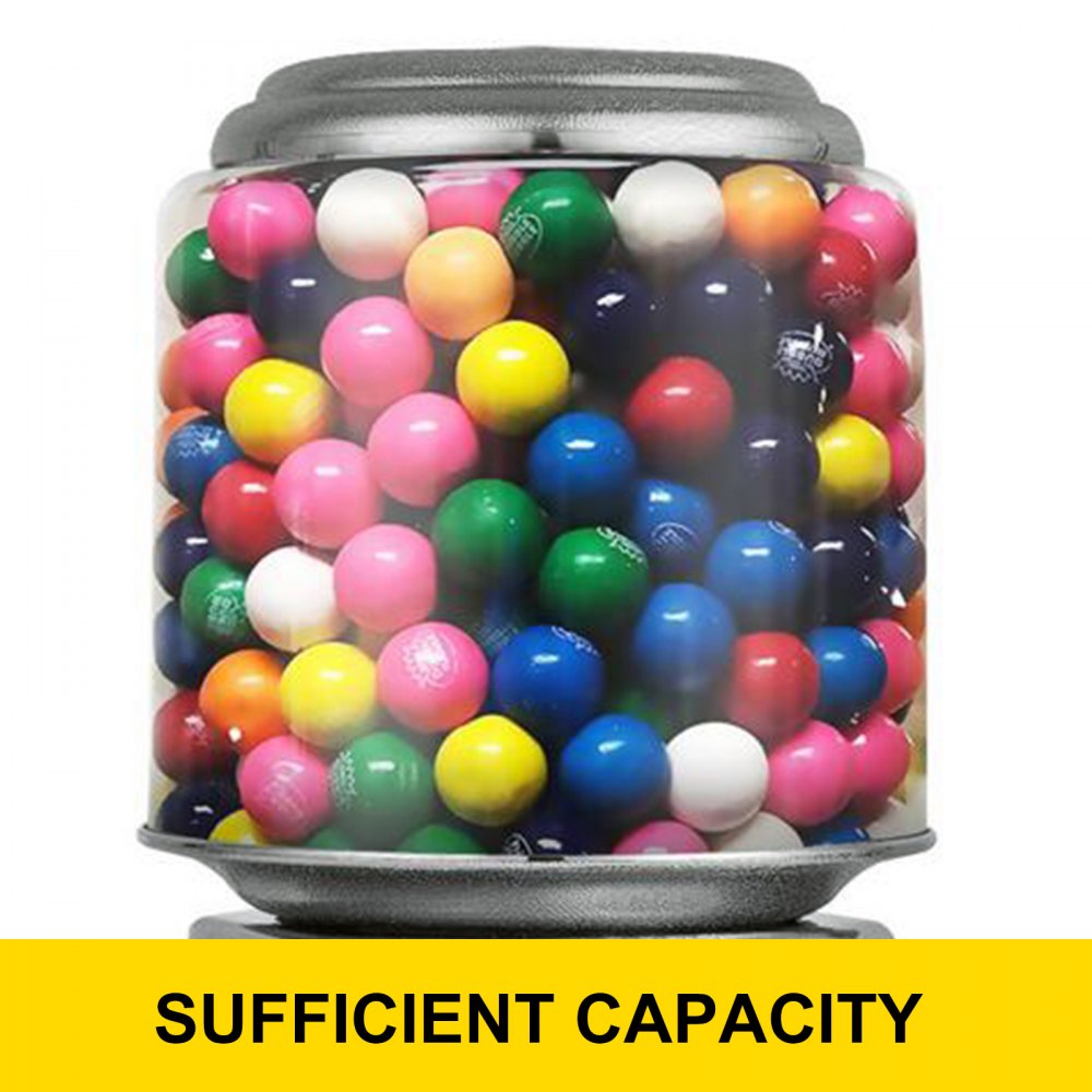 VEVOR Gumball Machine, 1-inch Candy Vending Machine, Commercial Gumball ...